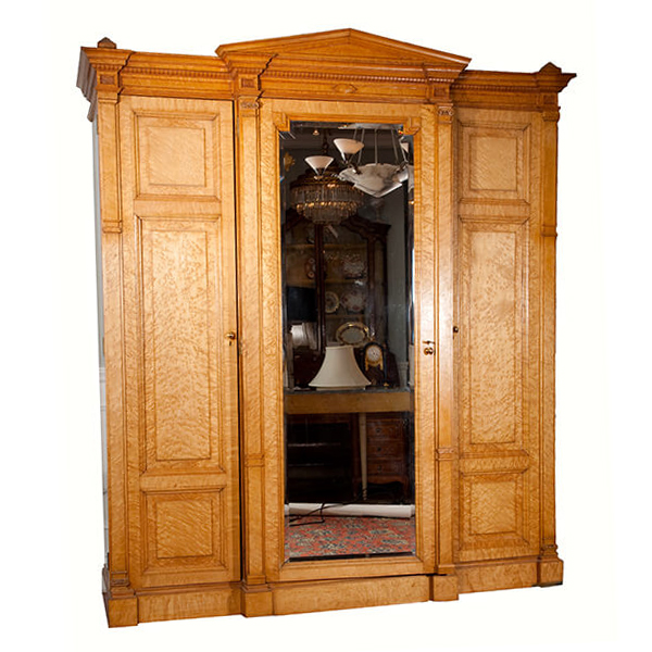 American Neoclassical Style Armoire - Three Centuries Shop - Antiques