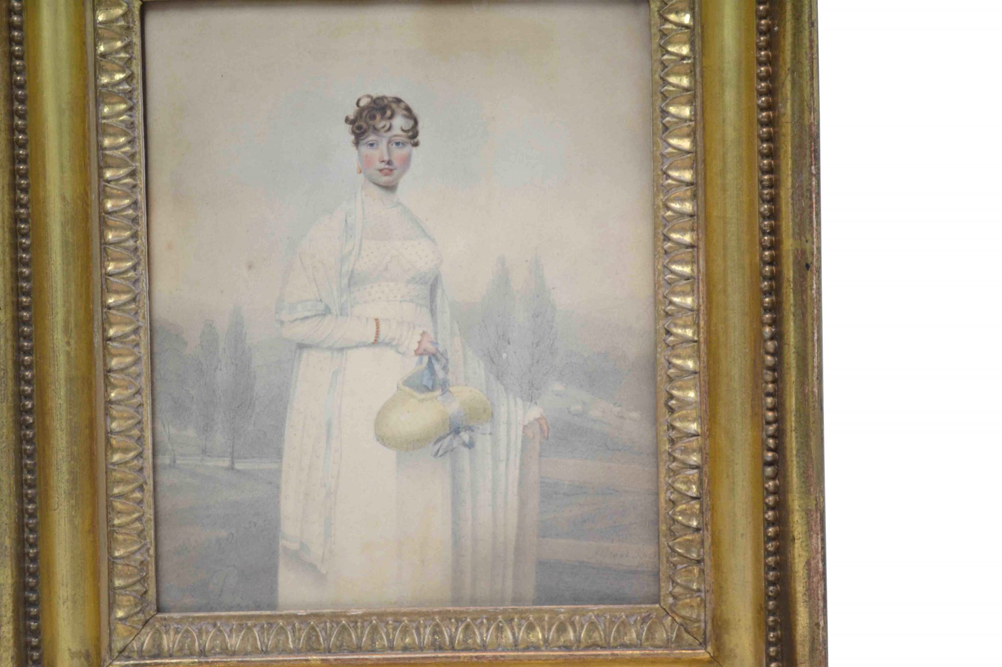 Regency Lady By J Grant - Three Centuries Shop - Antiques