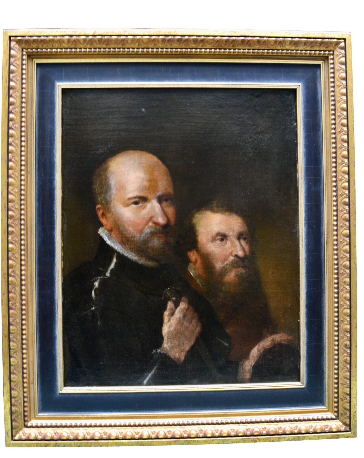 18 Century English Portrait of Two Renaissance Gentlemen - Three ...